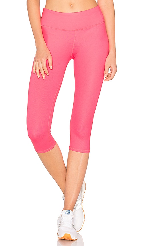 alo Airbrush Capri in Hot Pink Glossy | REVOLVE