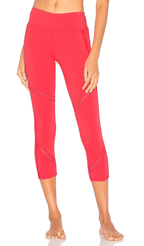 alo Continuity Capri in Rich Peony | REVOLVE