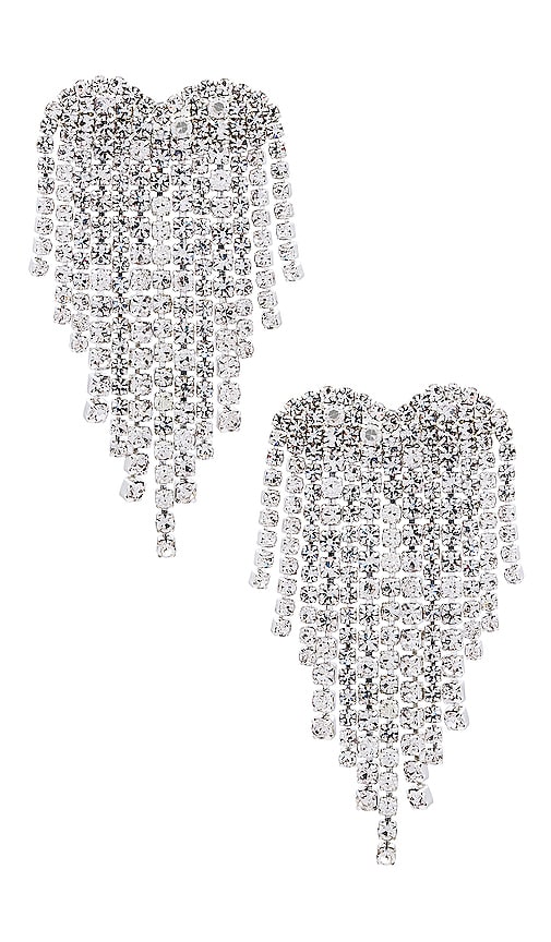 Amber Sceats x REVOLVE Melted Heart Drop Earrings in Silver | REVOLVE