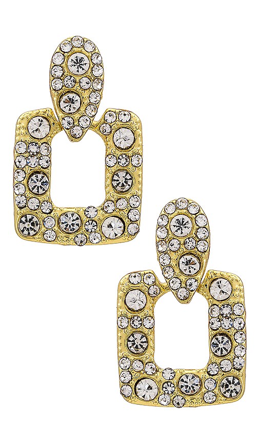 Amber Sceats X Revolve Square Drop Earrings In Metallic Gold | ModeSens