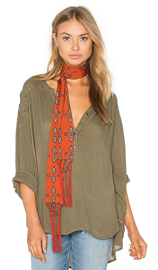 AMUSE SOCIETY Sage Woven Top in Army Green | REVOLVE