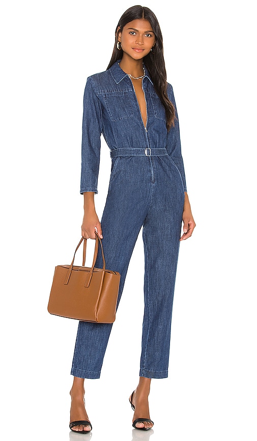 A.P.C. Combi Truck Jumpsuit in Indigo | REVOLVE