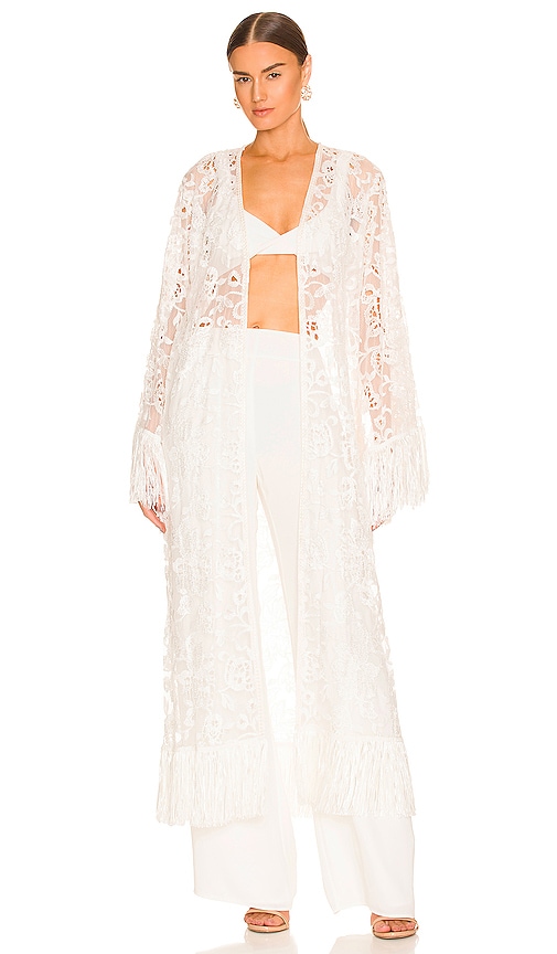 Kimonos & Wrap| Long, White Maxi Kimonos