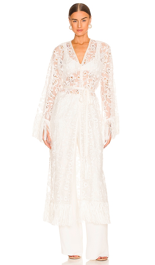 Kimonos & Wrap| Long, White Maxi Kimonos