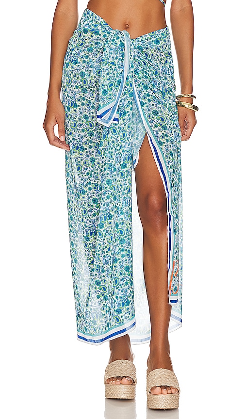 Bananhot Long Sarong in Light Blue Paisley | REVOLVE