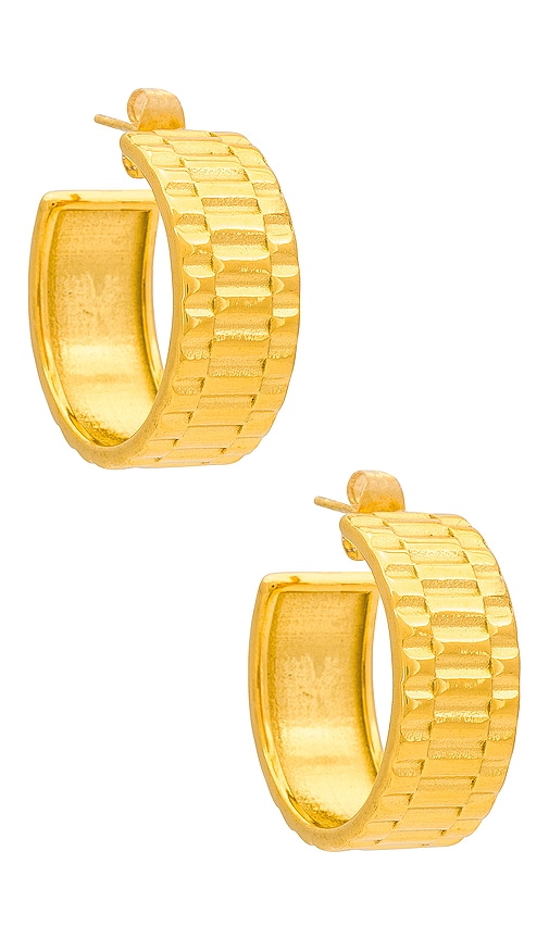 BRACHA Rolly Hoops in Gold | REVOLVE