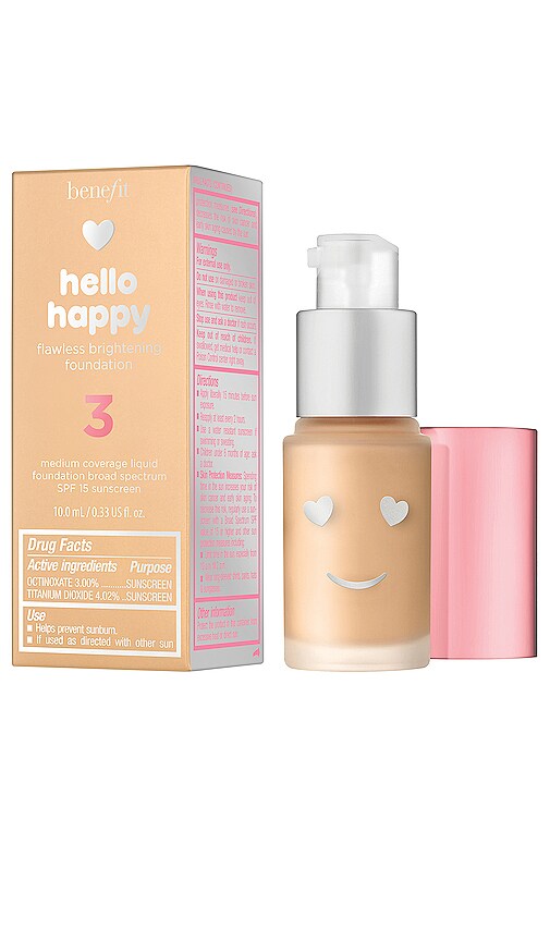 Benefit Cosmetics Mini Hello Happy Flawless Brightening Liquid ...
