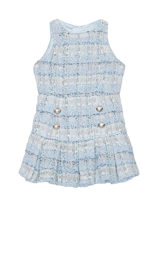 Bardot Junior Kids Miami Boucle Dress in Blue Boucle | REVOLVE