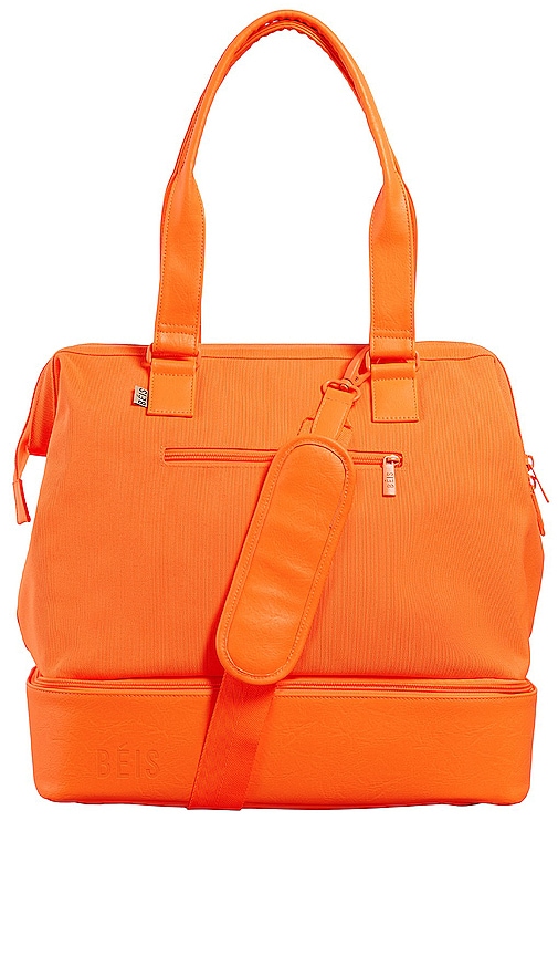 BEIS The Mini Weekend Bag in Creamsicle | REVOLVE