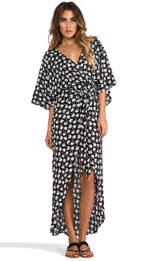Blue Life Cleo Dress in Retro Palm Print | REVOLVE