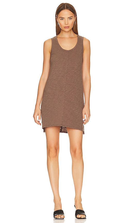 Bobi Center Seam Tank Dress in Earth | REVOLVE