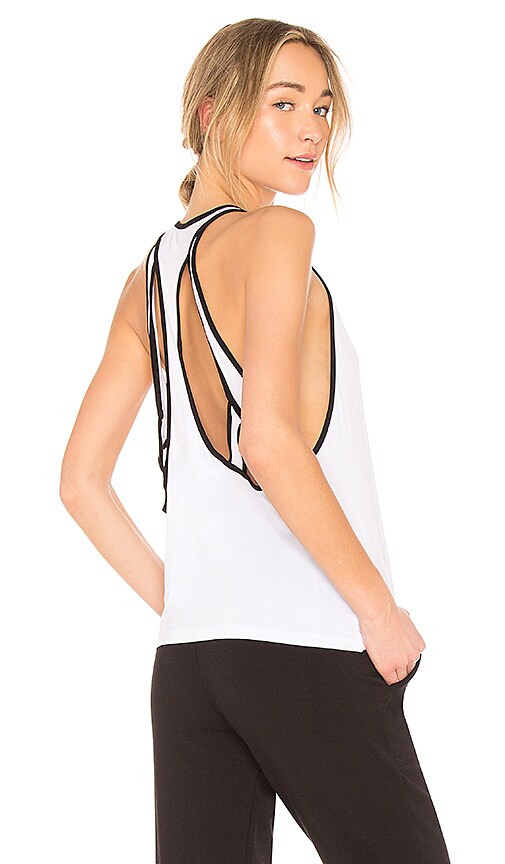 Body Language Caleb Tank in White & Black | REVOLVE