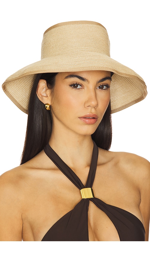 Brixton Ivy Packable Straw Visor in Tan | REVOLVE