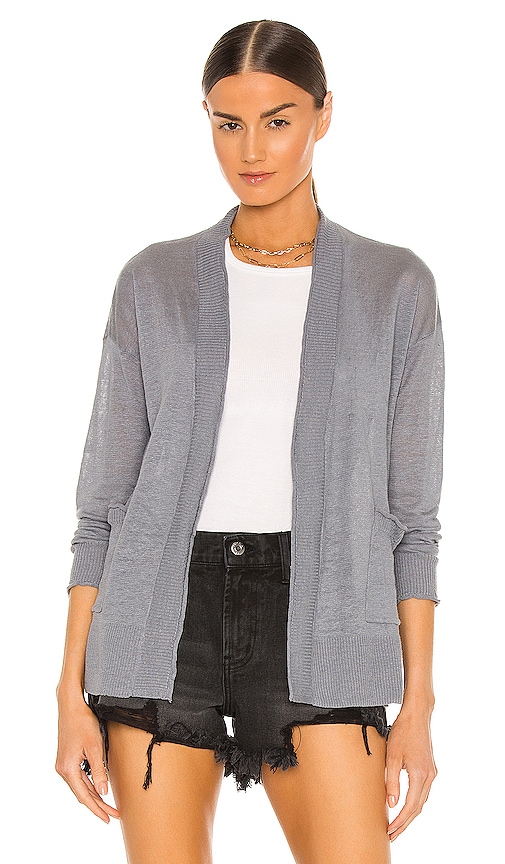 SWTR Linen Cardigan in Platinum | REVOLVE