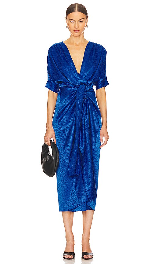 Callahan Sami Midi Dress in Cobalt | REVOLVE