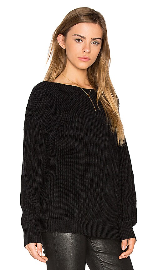 Callahan V Back Sweater in Black | REVOLVE