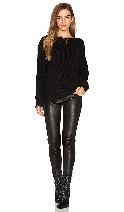 Callahan V Back Sweater in Black | REVOLVE