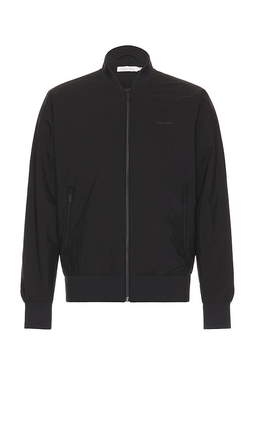 Calvin Klein Matte Bomber Jacket in Black | REVOLVE
