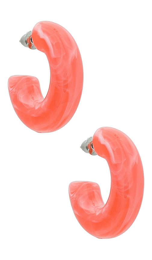Casa Clara Salma Hoops in Coral | REVOLVE