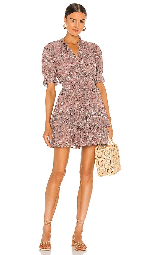 Cleobella Madelyn Mini Dress in Meadows Block Print | REVOLVE