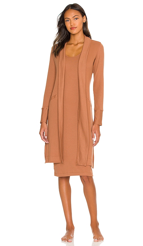 Commando Luxury Rib Robe in Ochre | REVOLVE