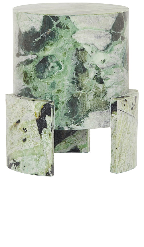 Coco Republic Tribeca Side Table in Emerald Marble | REVOLVE