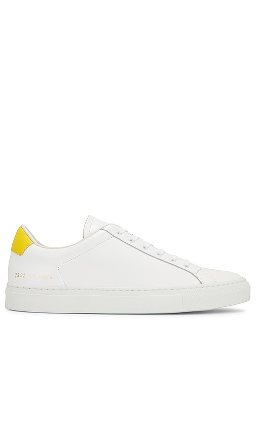 Common Projects Retro Low Article 2342 in White/Yellow | REVOLVE