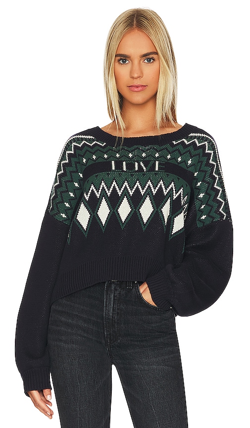 Chaser Love Sweater in Navy Peony Apres Ski | REVOLVE