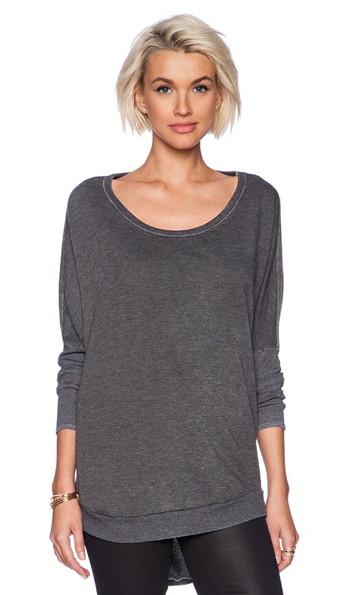 Chaser Drape Back Pullover in Black | REVOLVE