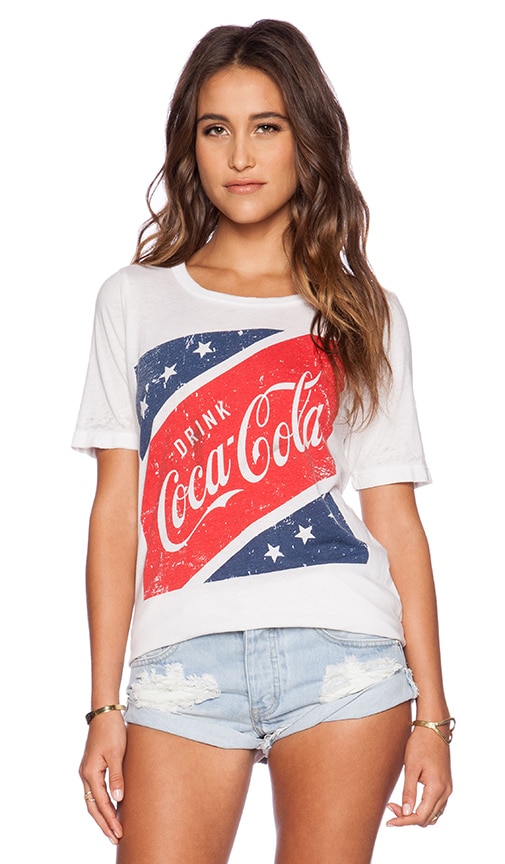Chaser Coke Logo Tee in White | REVOLVE