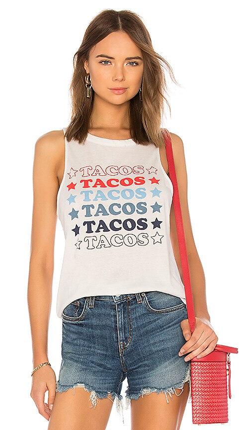 Chaser Taco Star Tank in Salt | REVOLVE