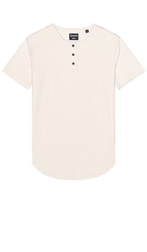 Cuts Henley Elongated In Cream | ModeSens