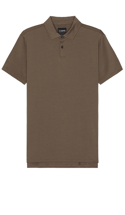 Cuts Coz Split Hem Polo in Shadow | REVOLVE
