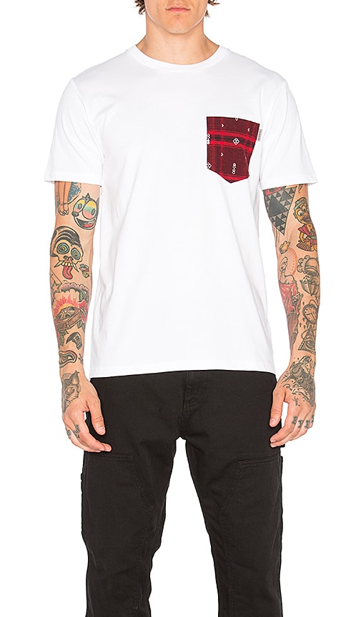 Carhartt WIP Lester Pocket Tee in White & Carlos Check | REVOLVE