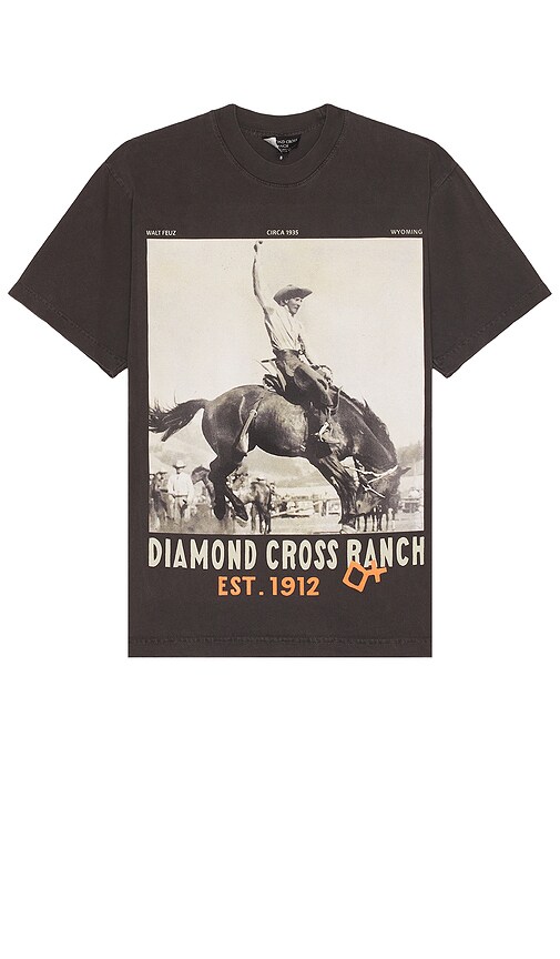 Diamond Cross Ranch Saddle Tee in Black | REVOLVE