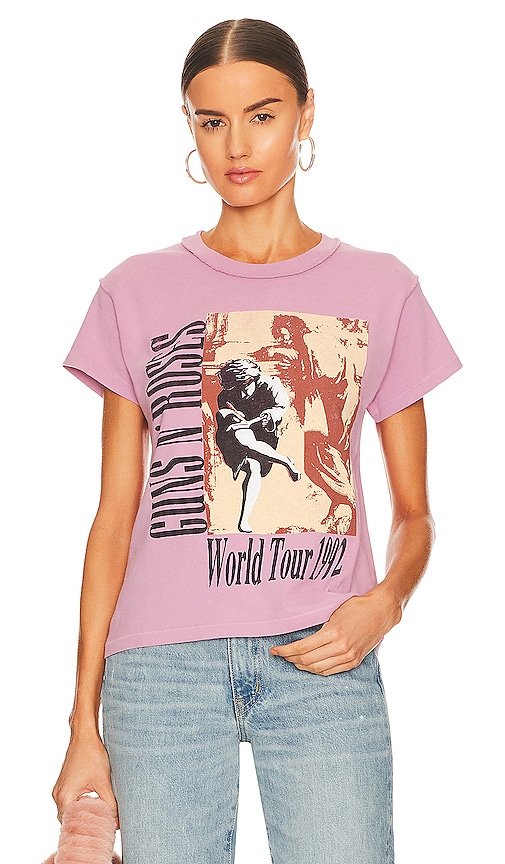DAYDREAMER Guns N' Roses 1992 Reverse Tee in Lotus Flower | REVOLVE