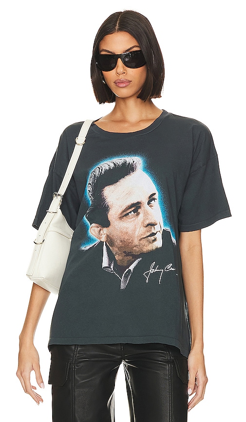DAYDREAMER Johnny Portrait Merch Tee in Vintage Black | REVOLVE