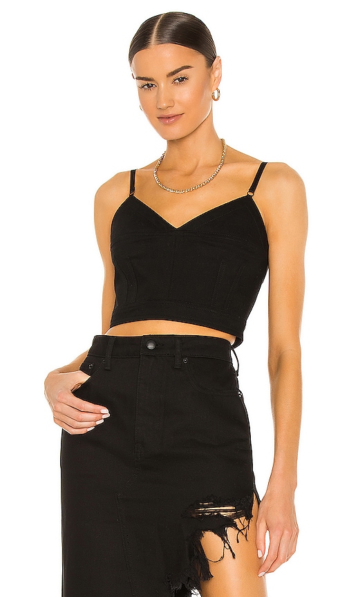 Alexander Wang Triangle Bra Top in Black | REVOLVE