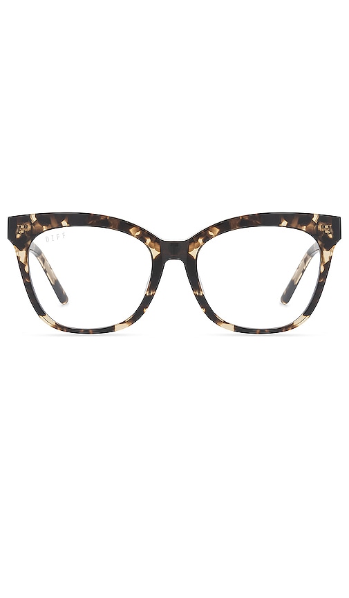 DIFF EYEWEAR Winston in Espresso Tortoise & Blue Light Tech | REVOLVE