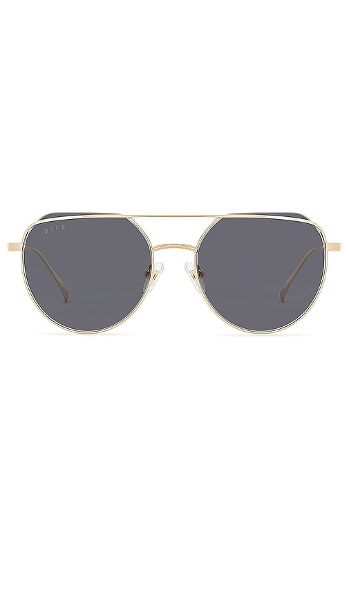 DIFF EYEWEAR Rayne in Gold & Grey | REVOLVE