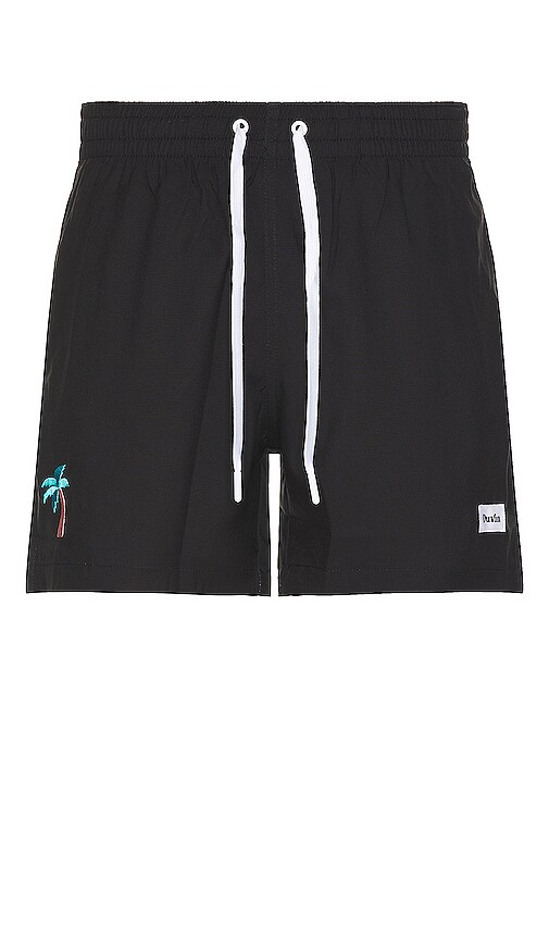 Duvin Design Palm Swim Short in Black | REVOLVE
