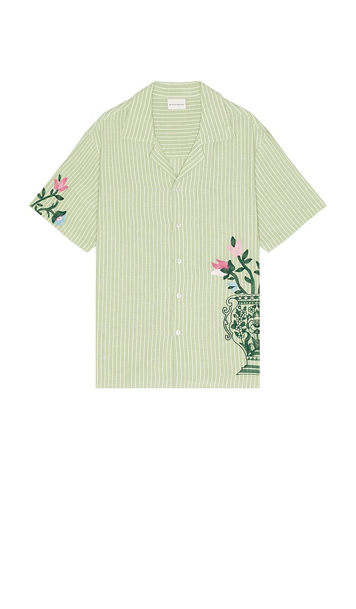 Drôle De Monsieur La Chemise Ray?e Fleurs in Green | REVOLVE