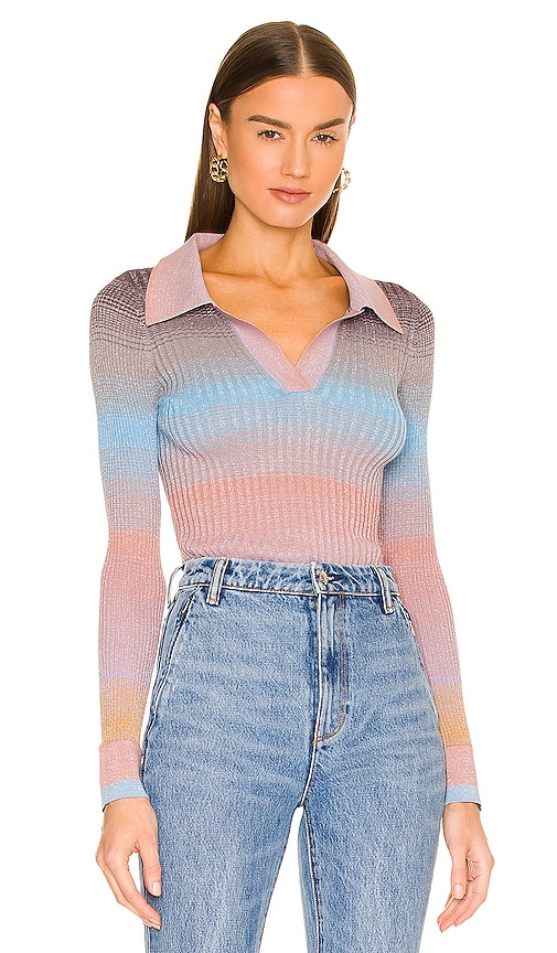 Diane von Furstenberg Desreen Sweater in Gradient Blue | REVOLVE