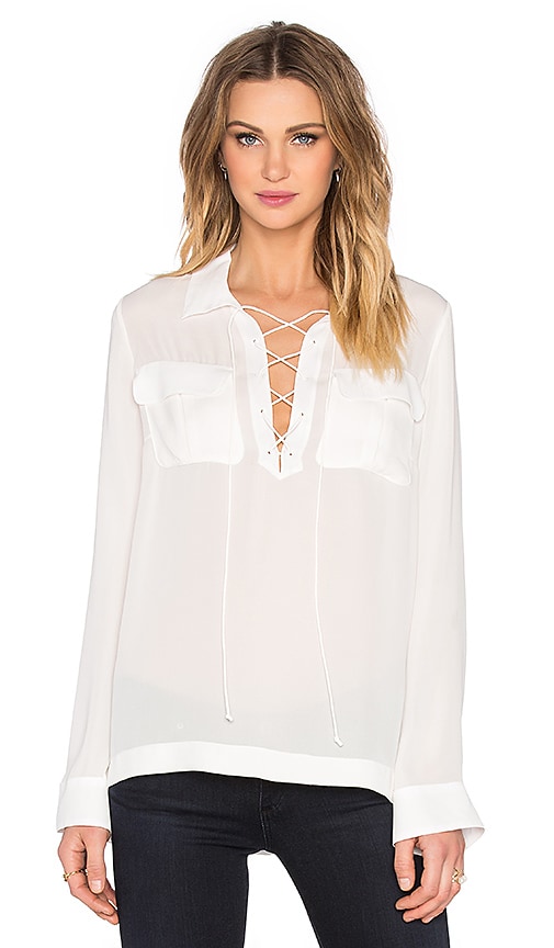 Elizabeth and James Belinda Blouse in Ivory | REVOLVE