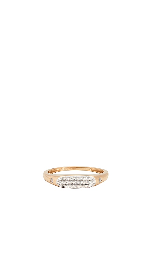 EF COLLECTION Pave Diamond Ring in 14k Yellow Gold | REVOLVE