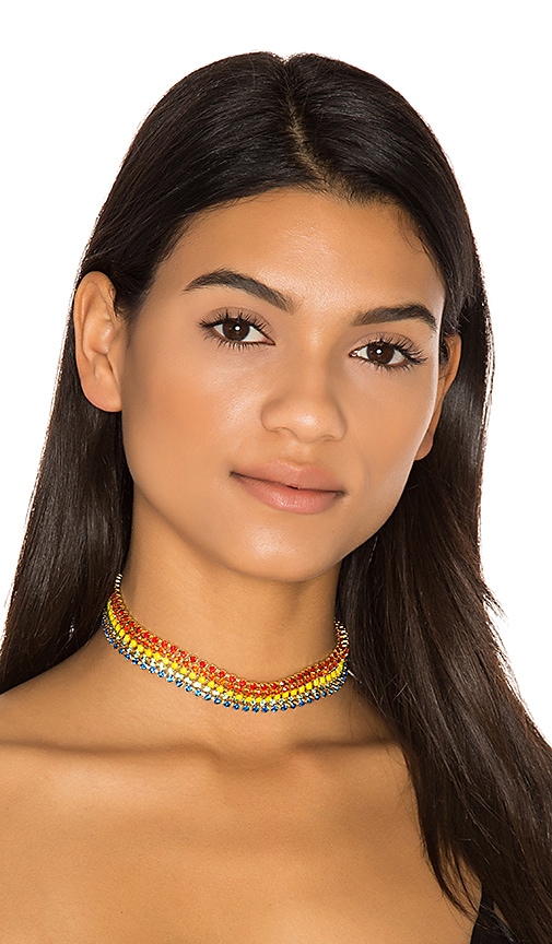 Elizabeth Cole Steele Necklace in Golden Neutral | REVOLVE