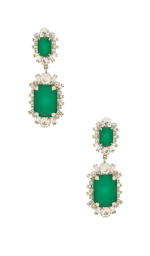 Elizabeth Cole x REVOLVE Piper Earrings in Emerald | REVOLVE
