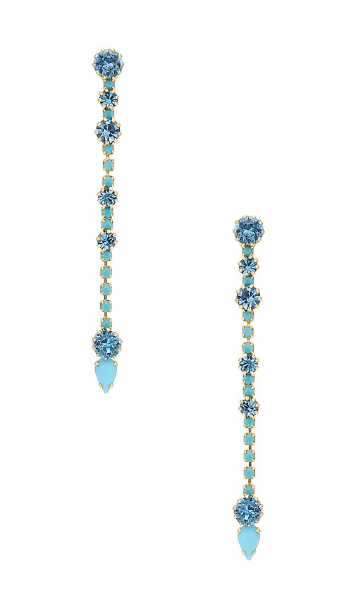 Elizabeth Cole Linea Earrings in Blue | REVOLVE
