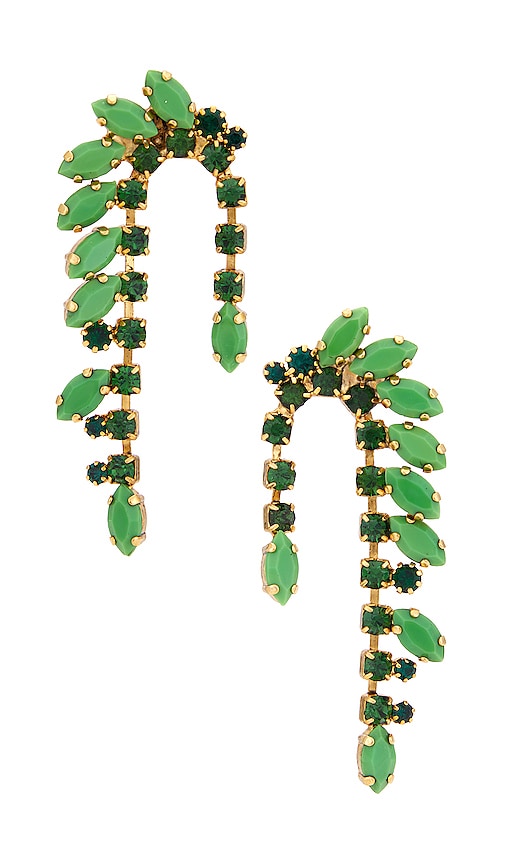 Elizabeth Cole Suzie Earrings in Green | REVOLVE