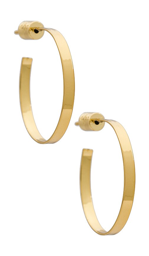 Electric Picks Jewelry Whisp Hoops in Gold | REVOLVE